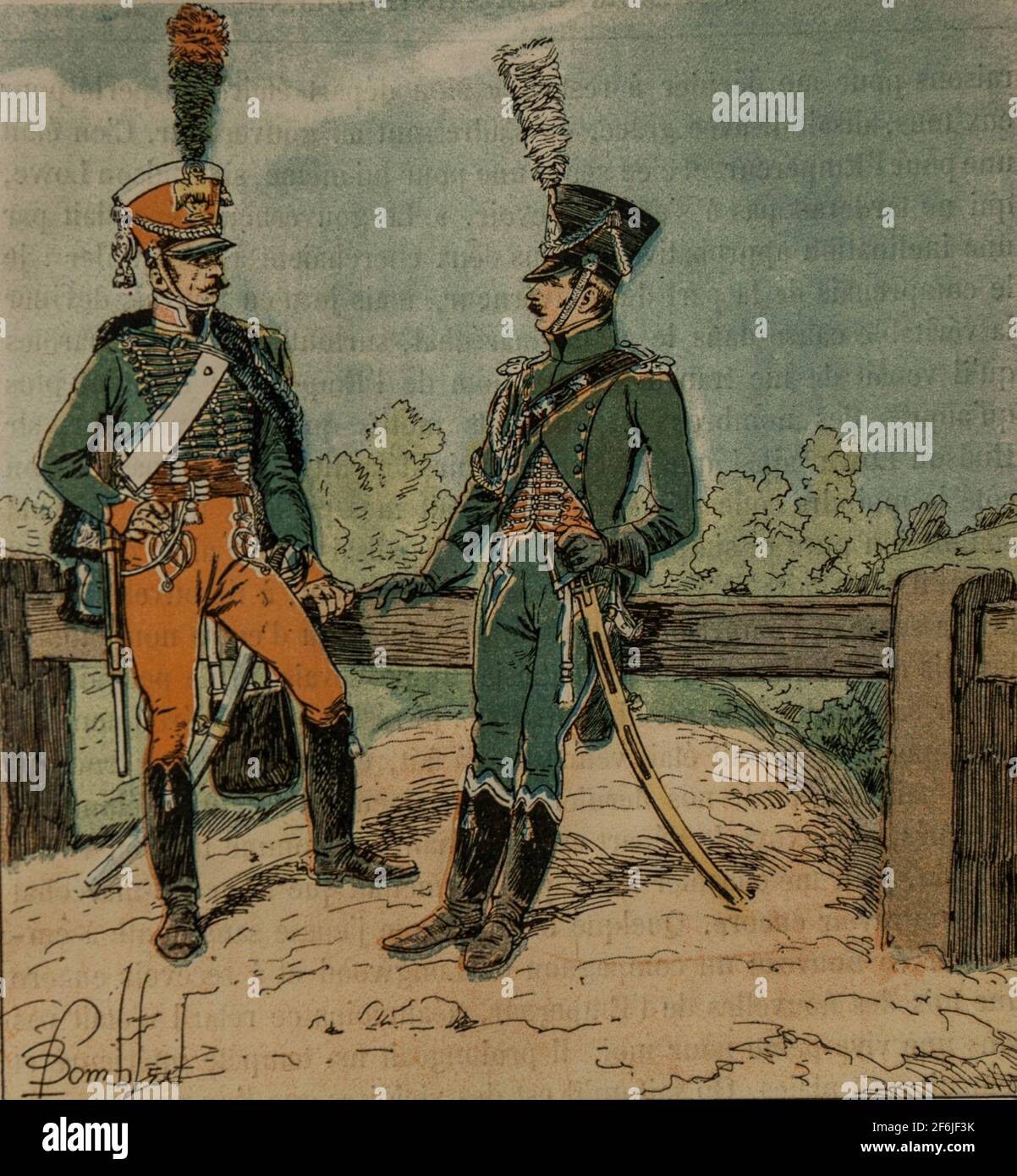 garde imperial,garde d'honneur 1813-1814,gendarme d'ordonnances1806 ...