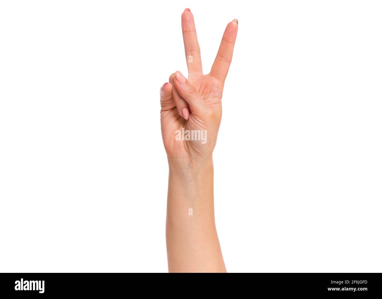 Two finger signal hi-res stock photography and images - Alamy