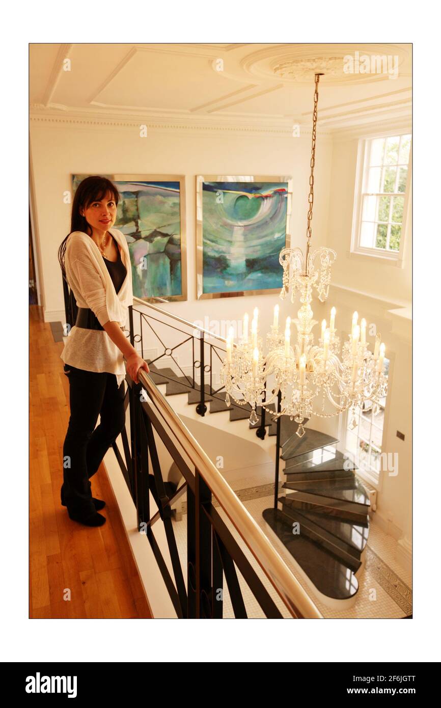 Sina Capaldo in her home in Hertfordshire. photograph by David Sandison ...