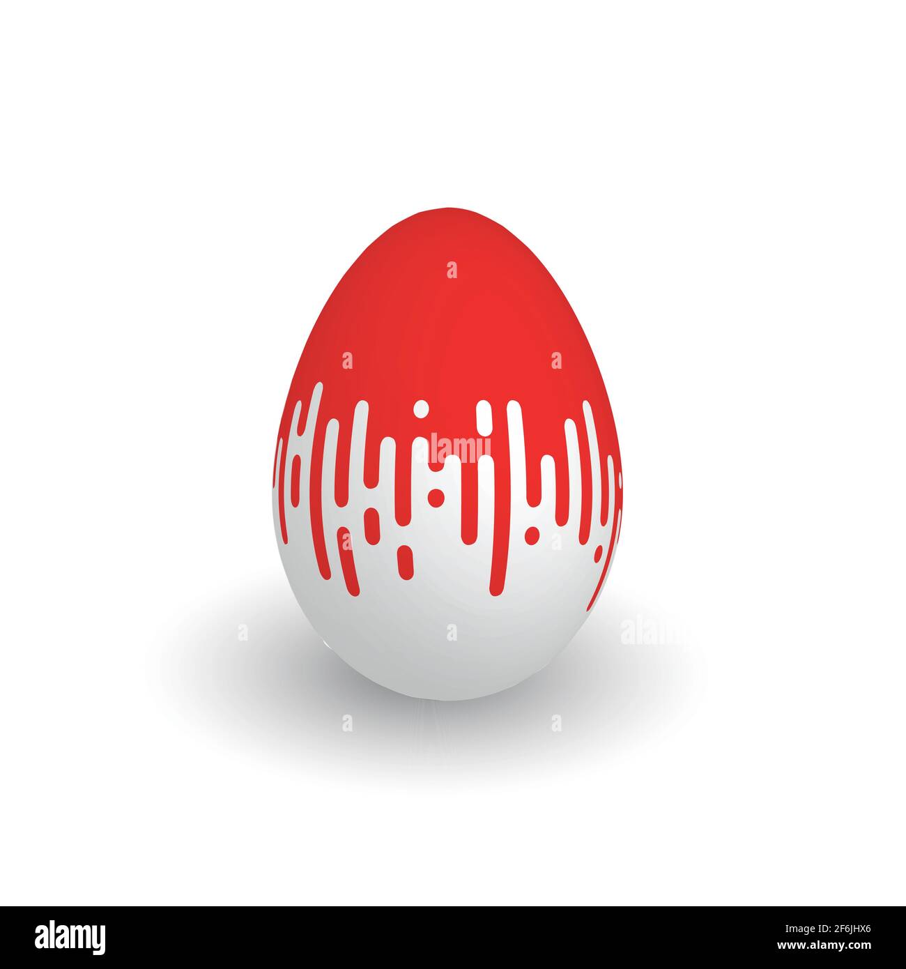Easter egg with red dripping paint Stock Vector Image & Art - Alamy