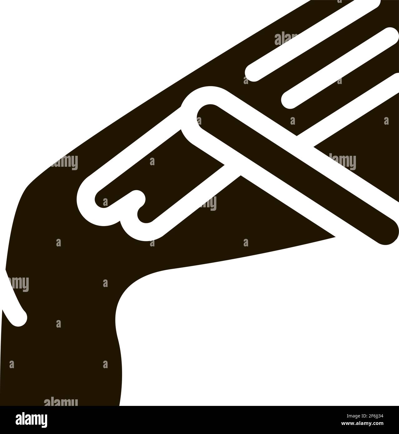 leg waxing for depilation icon Vector Glyph Illustration Stock Vector Image & Art - Alamy