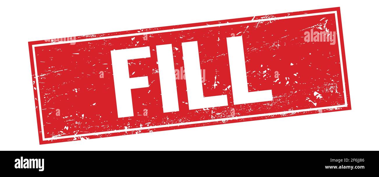Fill text on red Cut Out Stock Images & Pictures - Alamy