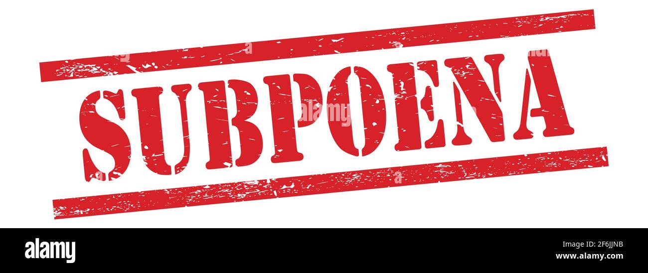 Subpoena stamp hi-res stock photography and images - Alamy