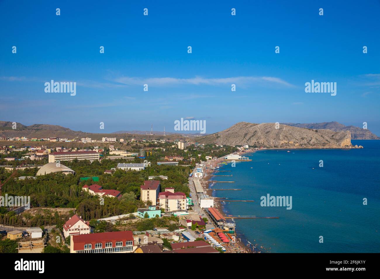 Ukraine, Crimea, View of Sudak Stock Photo - Alamy