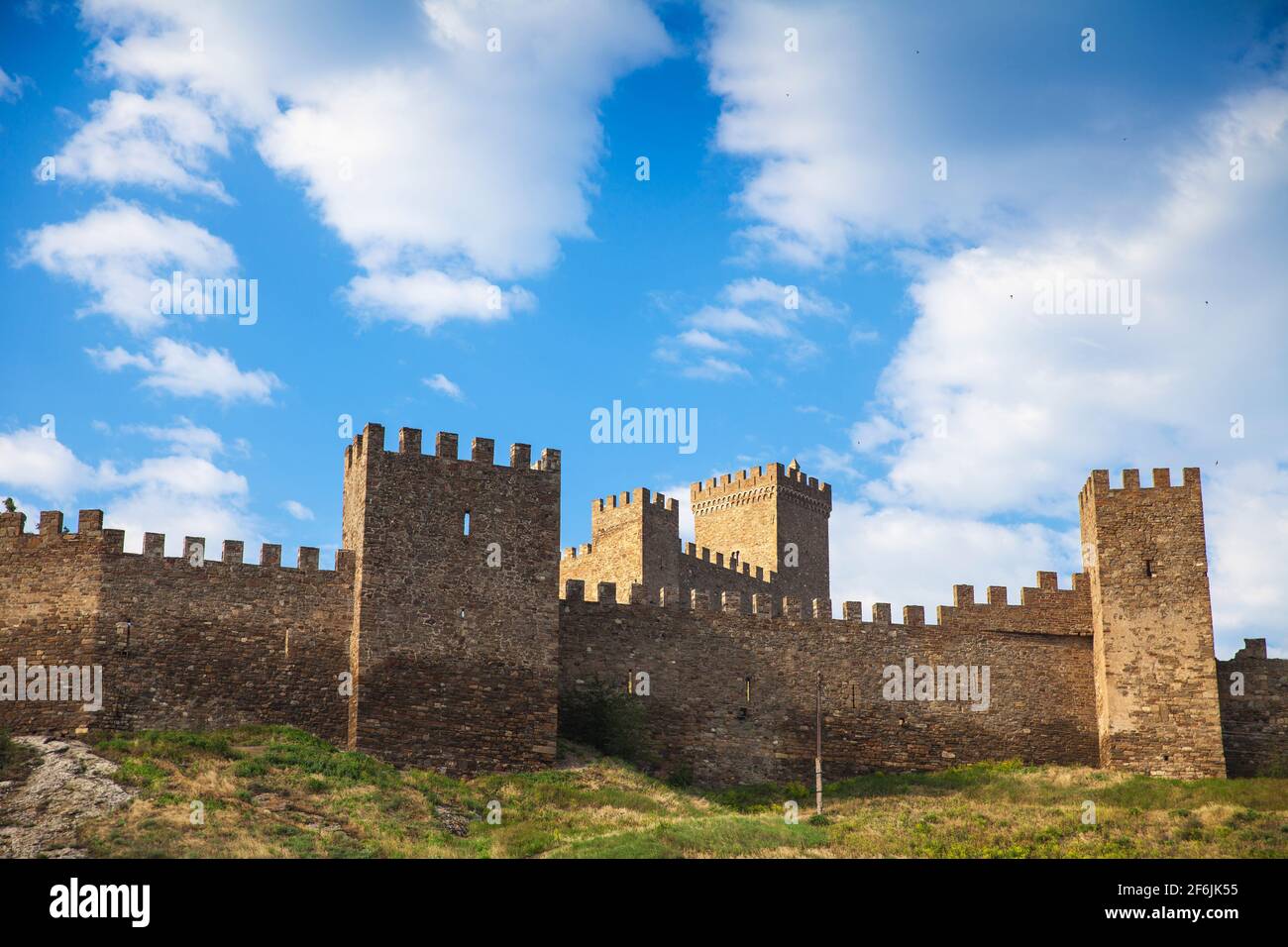 Ukraine, Crimea, Sudak, Genoese fortress Stock Photo - Alamy