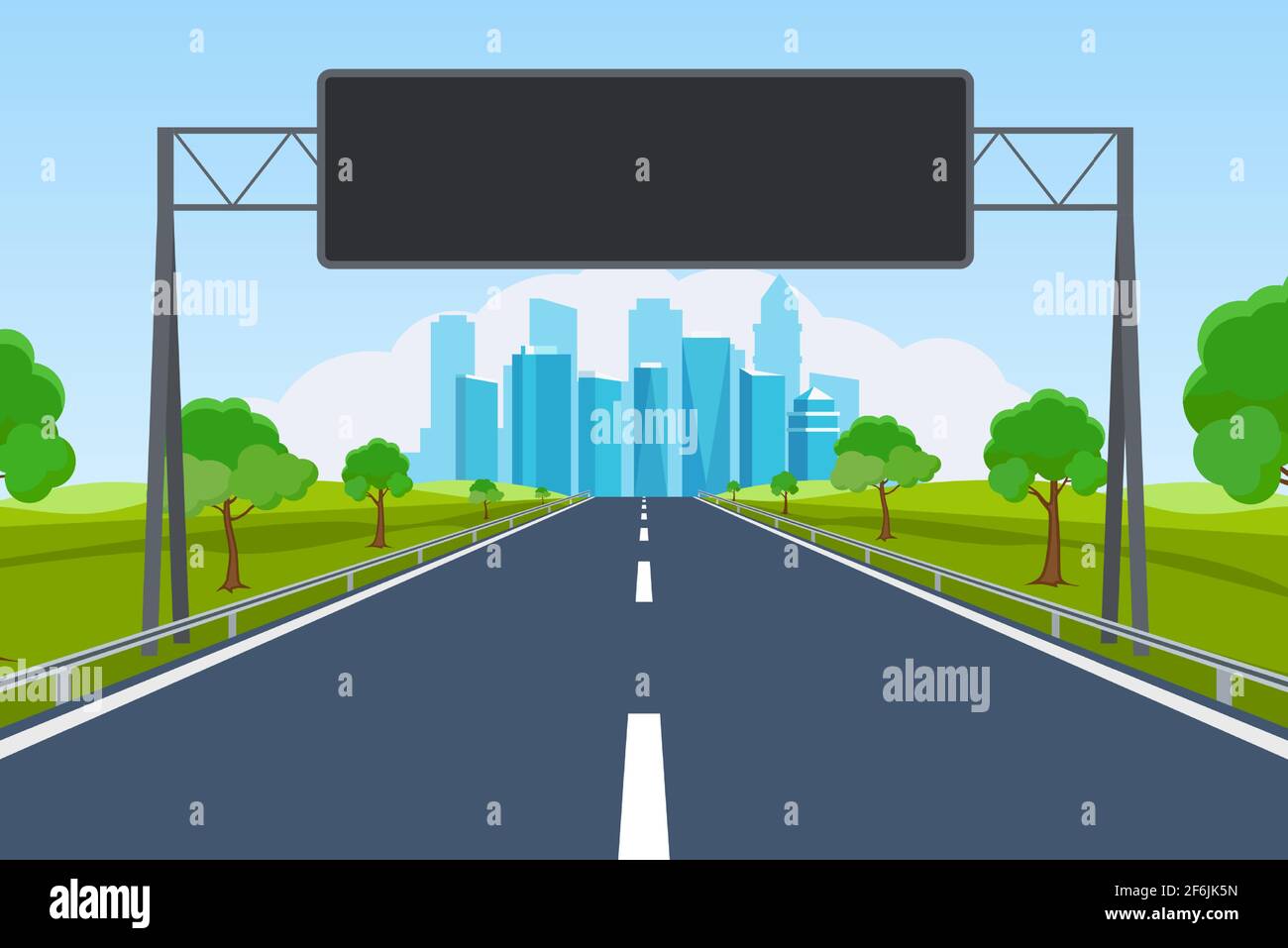 Perspective view of empty mountain road Stock Vector Images - Alamy
