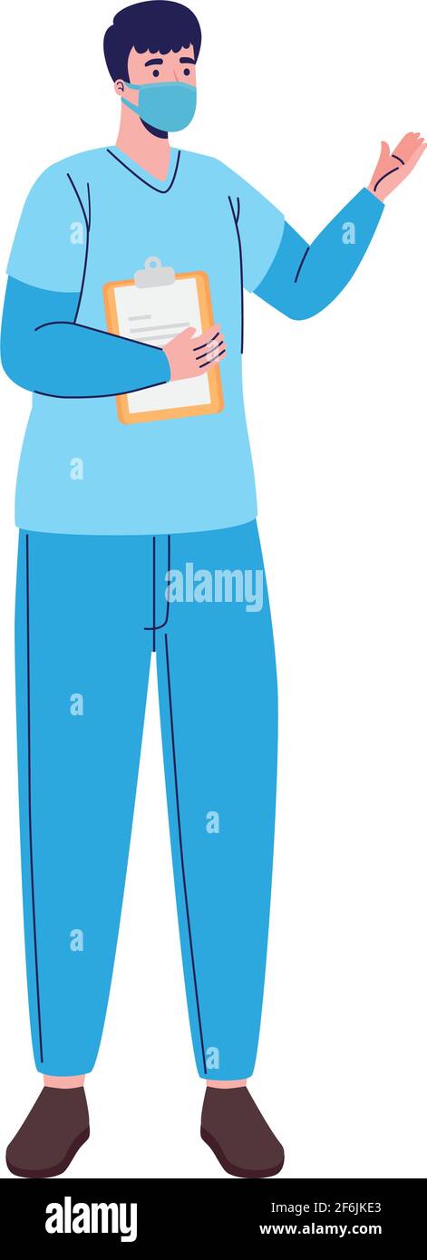 doctor with checklist Stock Vector Image & Art - Alamy