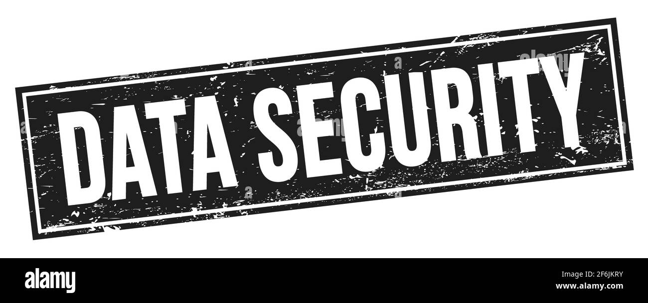 Data security stamp Black and White Stock Photos & Images - Alamy