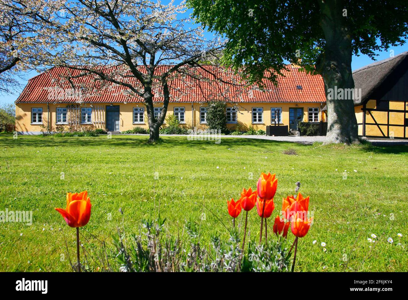 Typical Buildings at Samso Island, Denmark, Europe Stock Photo - Alamy