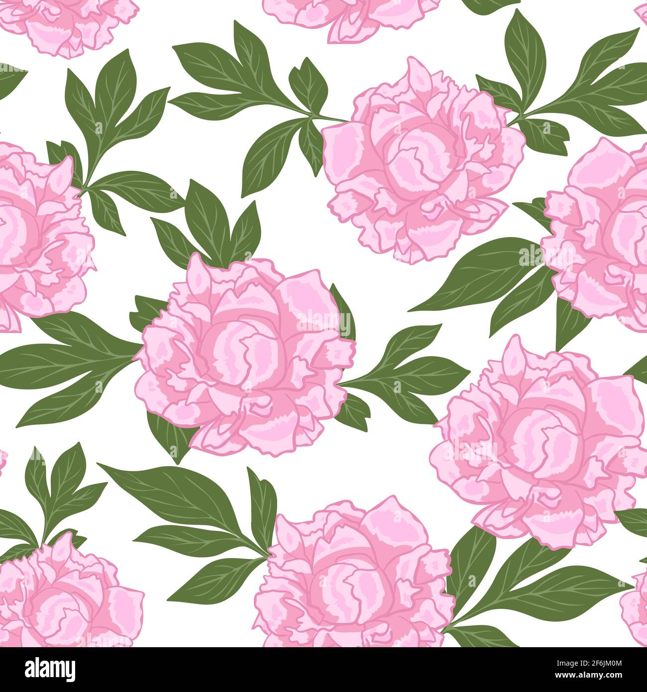 Large peonies Stock Vector Images - Alamy