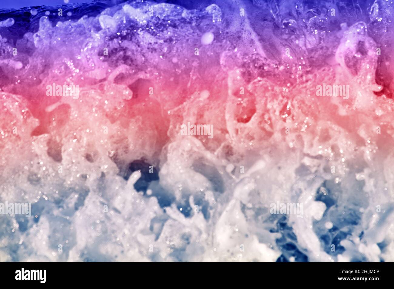 Bright coastal color wave with splashes. Joy to visit the sea on ...
