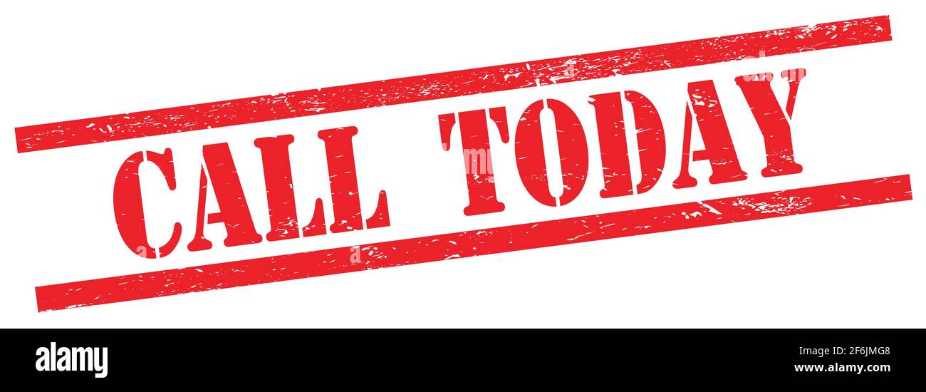 Call today stamp hi-res stock photography and images - Alamy