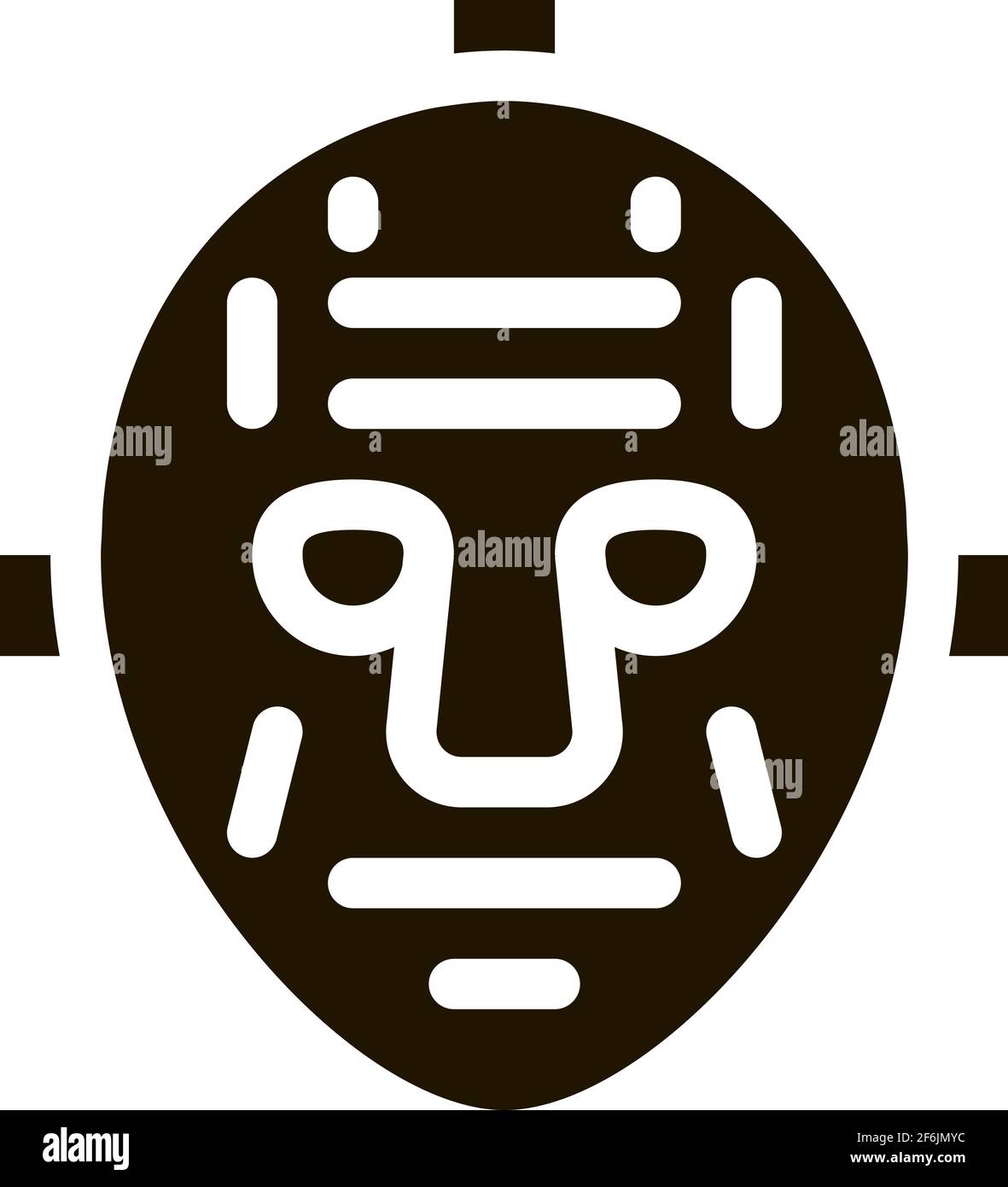 halloween mask icon Vector Glyph Illustration Stock Vector Image & Art ...