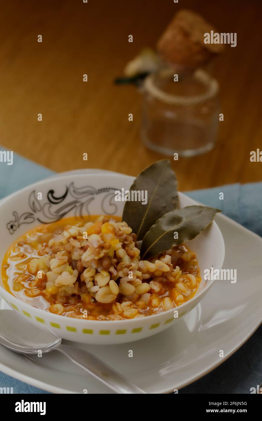 Potatoes lentils cooking pot hi-res stock photography and images - Alamy