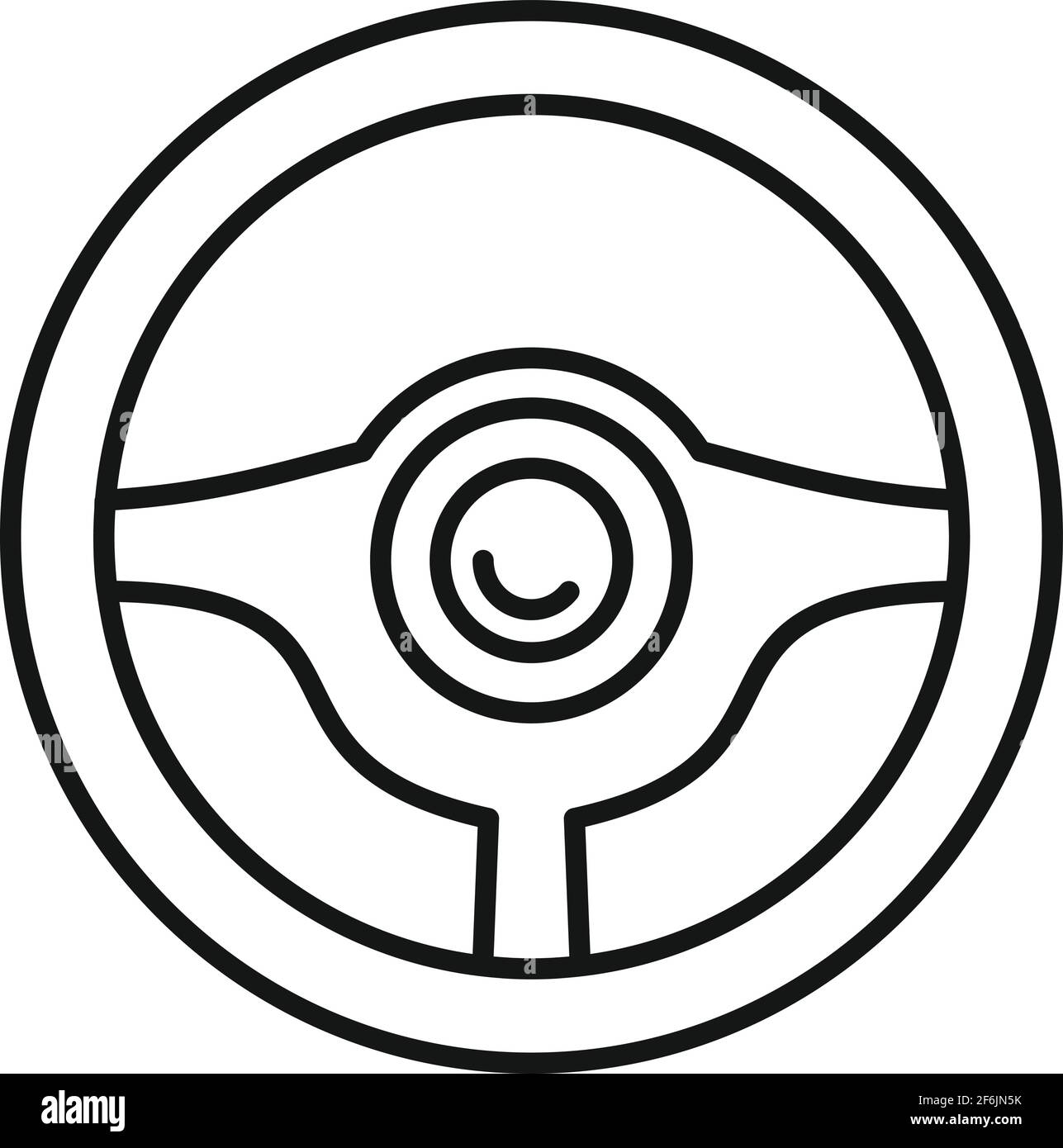Modern steering wheel icon, outline style Stock Vector Image & Art - Alamy