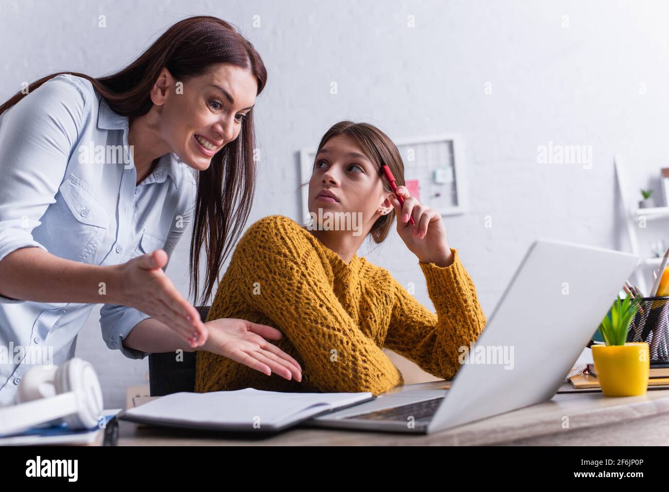 Mother irritated teenager hi-res stock photography and images - Alamy