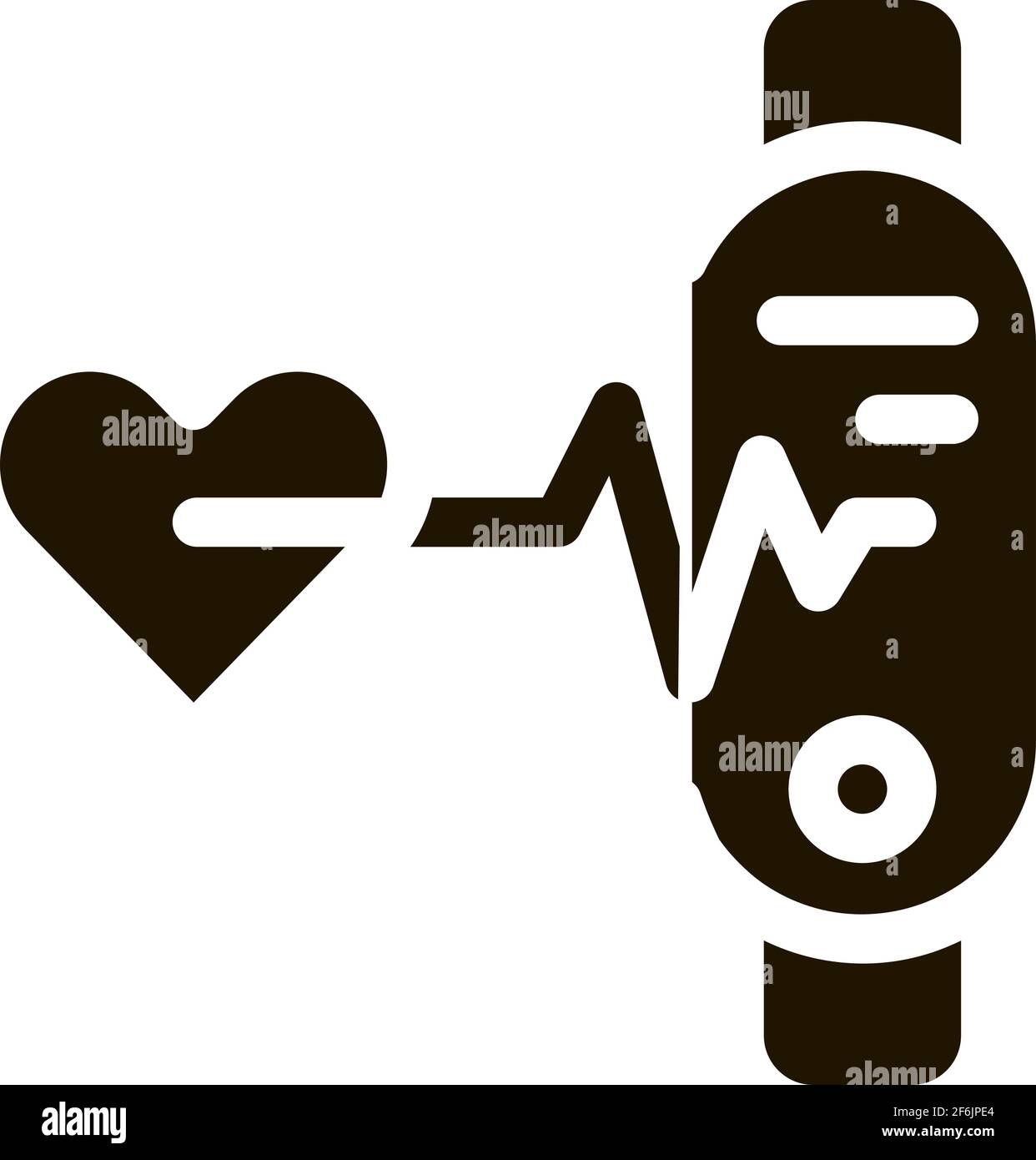 heart examination icon Vector Glyph Illustration Stock Vector Image ...