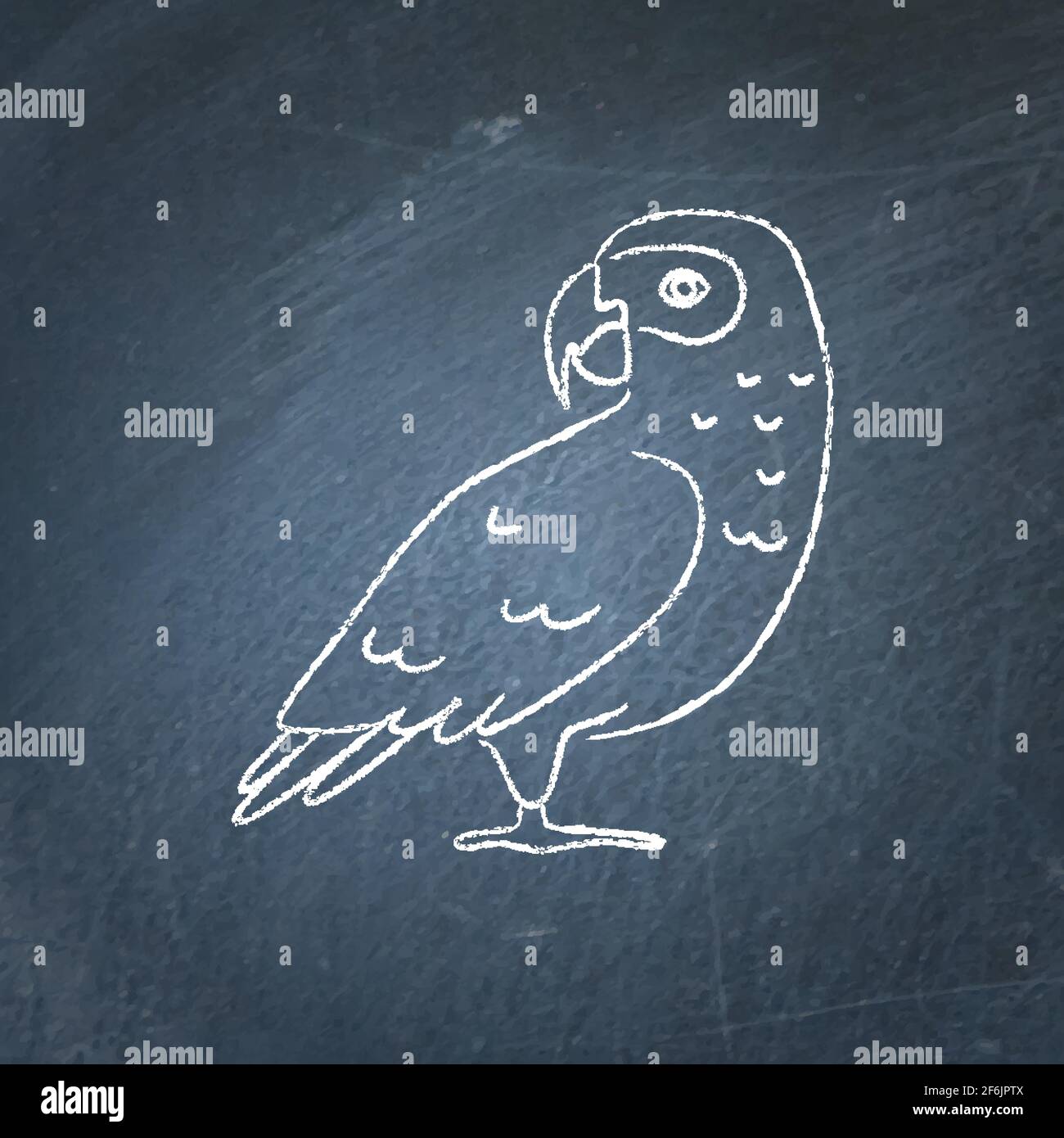 Chalkboard Birds Cute Bird Chalk Drawing 13111661 Vector Art At
