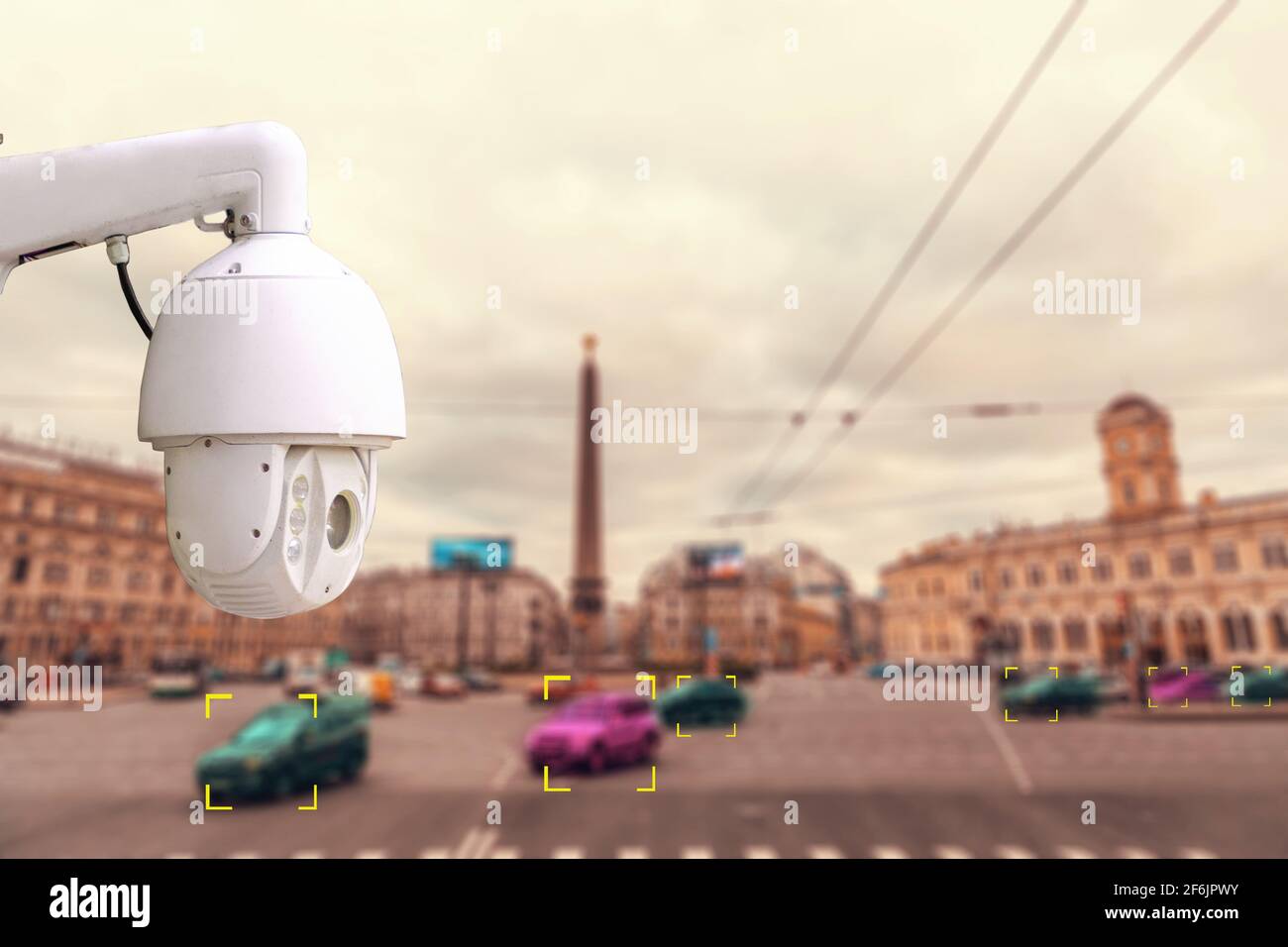 Cctv camera street crowd hi-res stock photography and images - Alamy