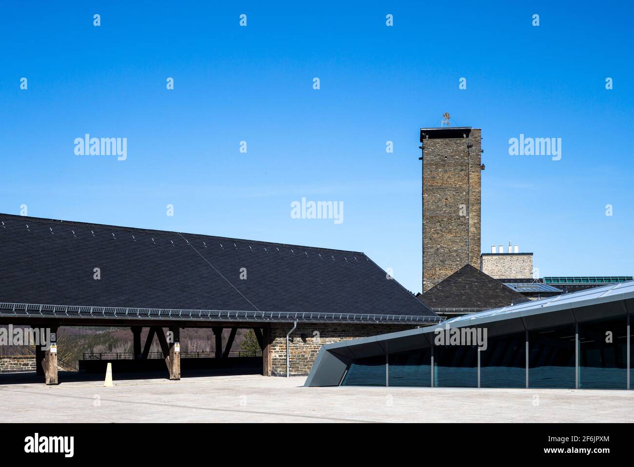 Ordensburg Vogelsang in Eifel National Park, Germany. The former Nazi ...
