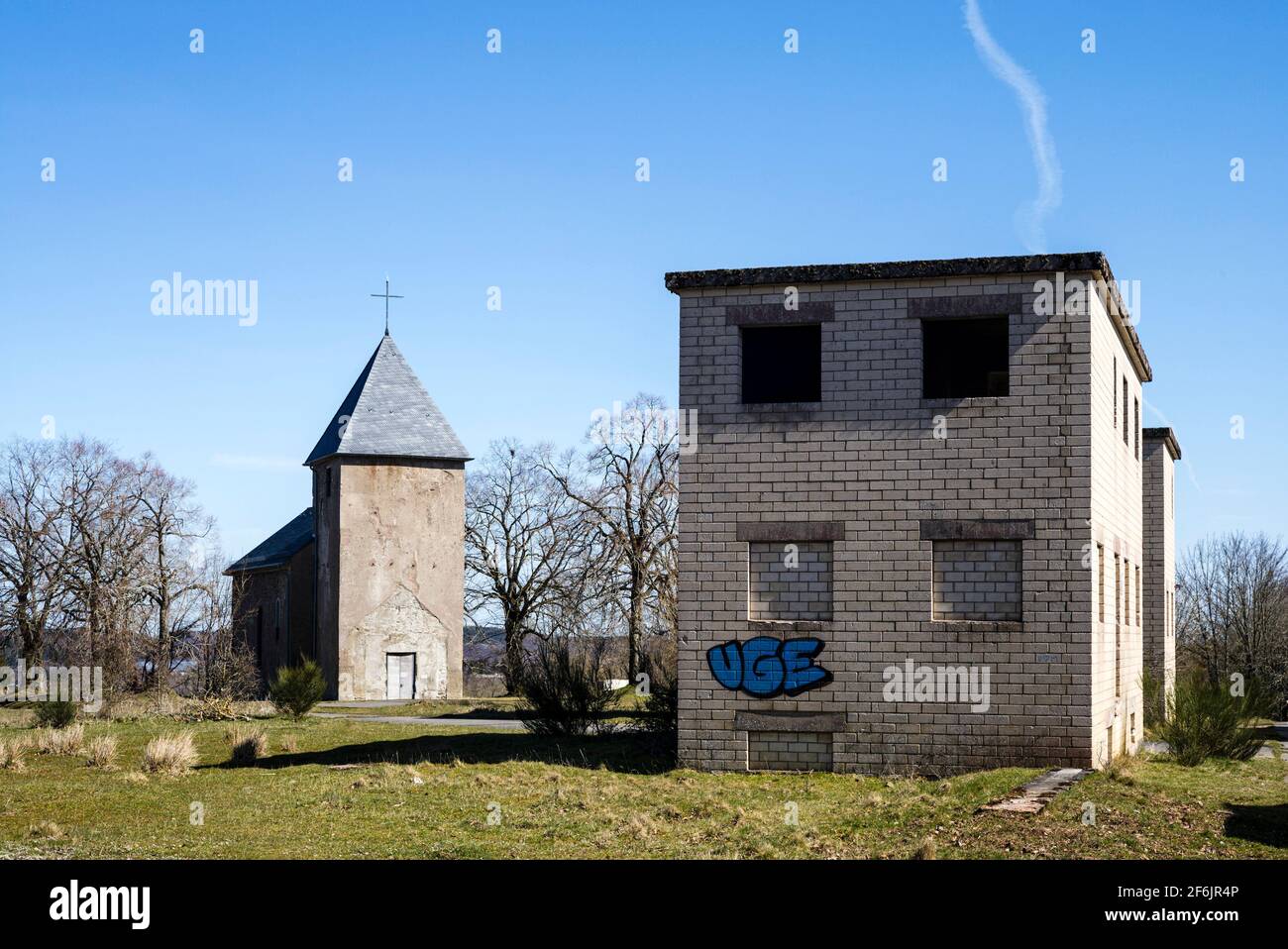 The ghost village of Wollseifen, situated inside Vogelsang Military ...