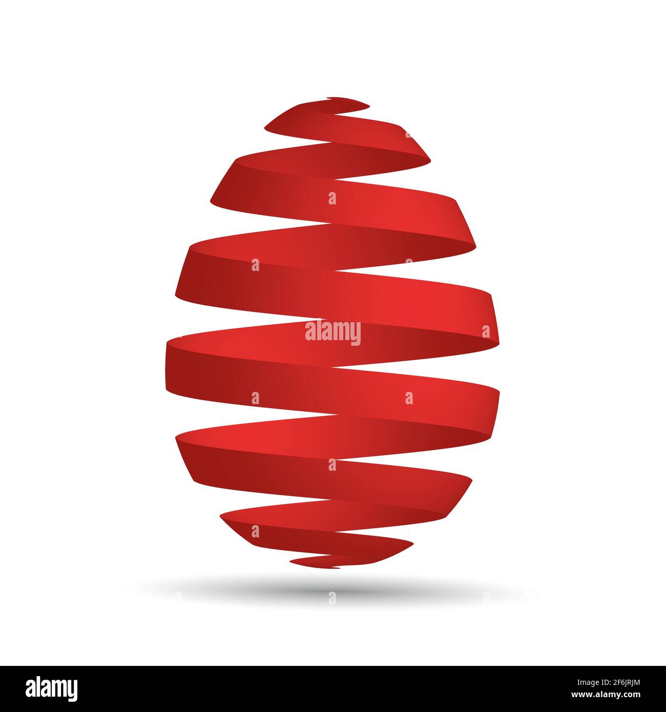 Easter egg red ribbon design Stock Vector Image & Art - Alamy