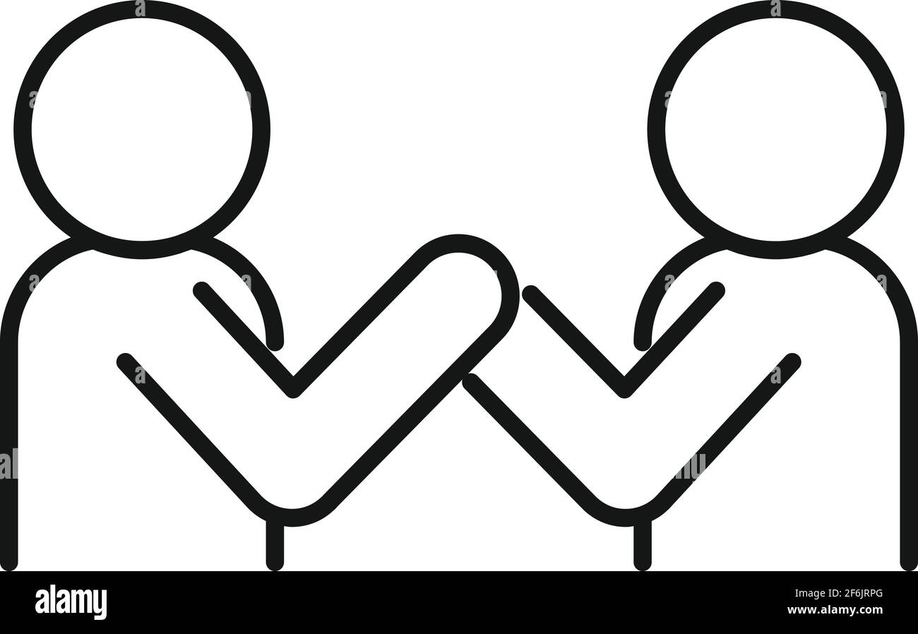 Arm wrestle wrestling Black and White Stock Photos & Images - Alamy