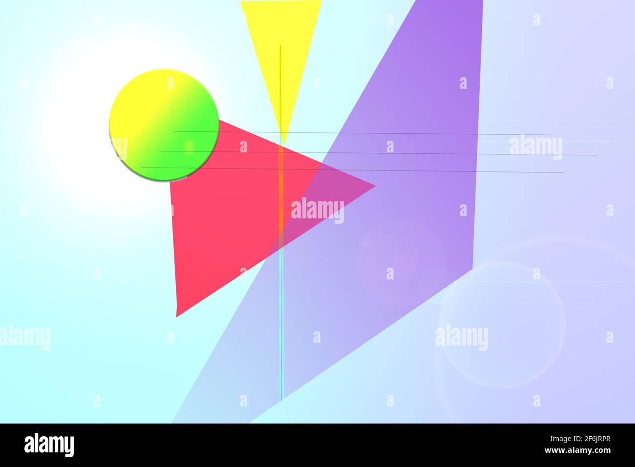 background made with geometric shapes and colors Stock Photo - Alamy