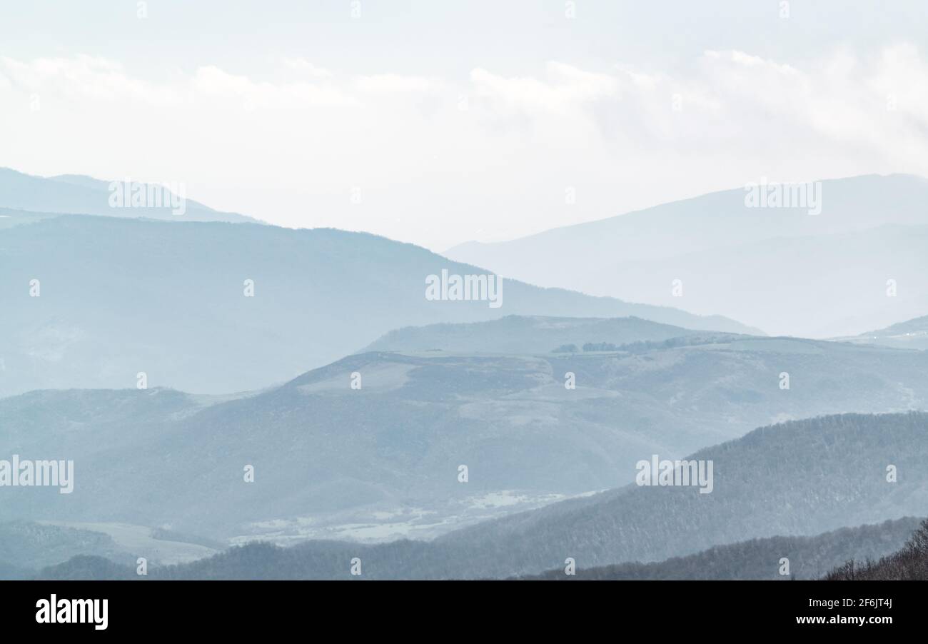 Mountain layers landscape Stock Photo - Alamy