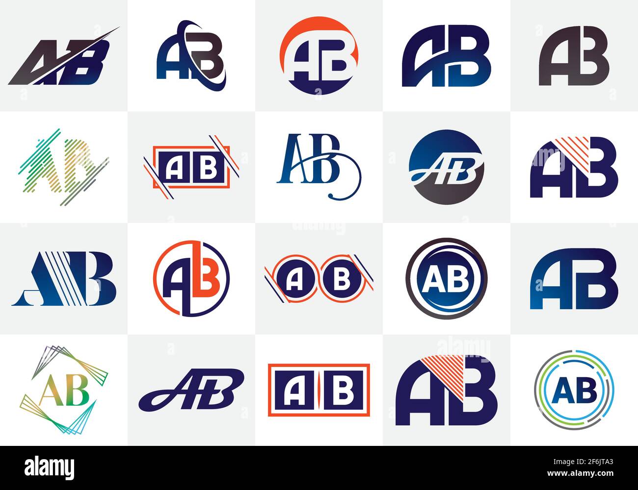 A B Letter Logo Design. Creative A B Letters icon vector Stock Vector ...