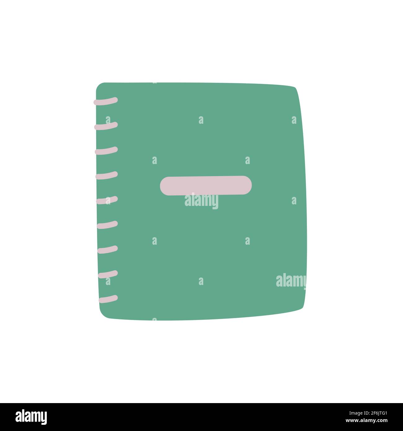 Notebook on rings for school. Spiral notebook icon in flat style ...