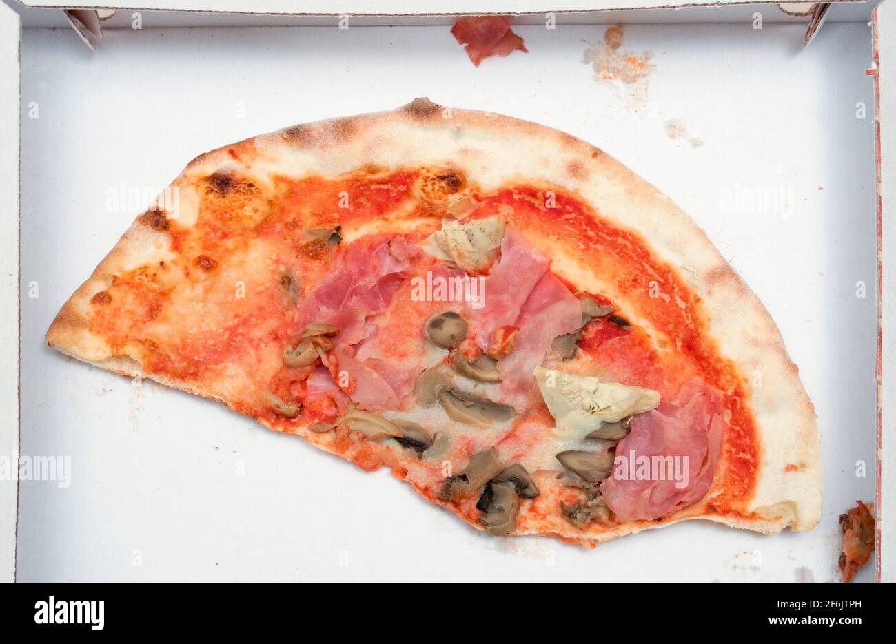 leftover pizza in cardboard box Stock Photo - Alamy