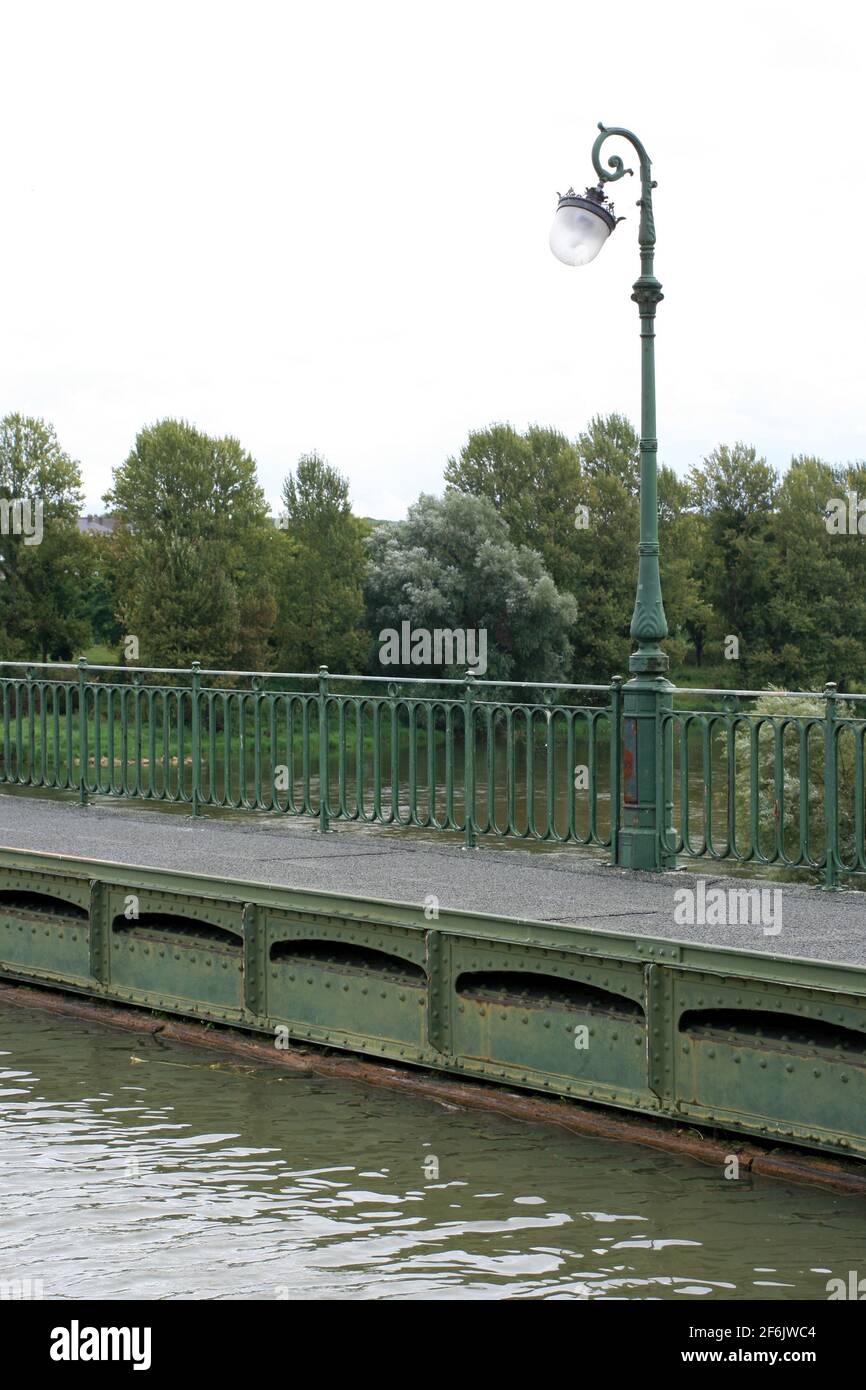 canal bridge in briare (france Stock Photo - Alamy