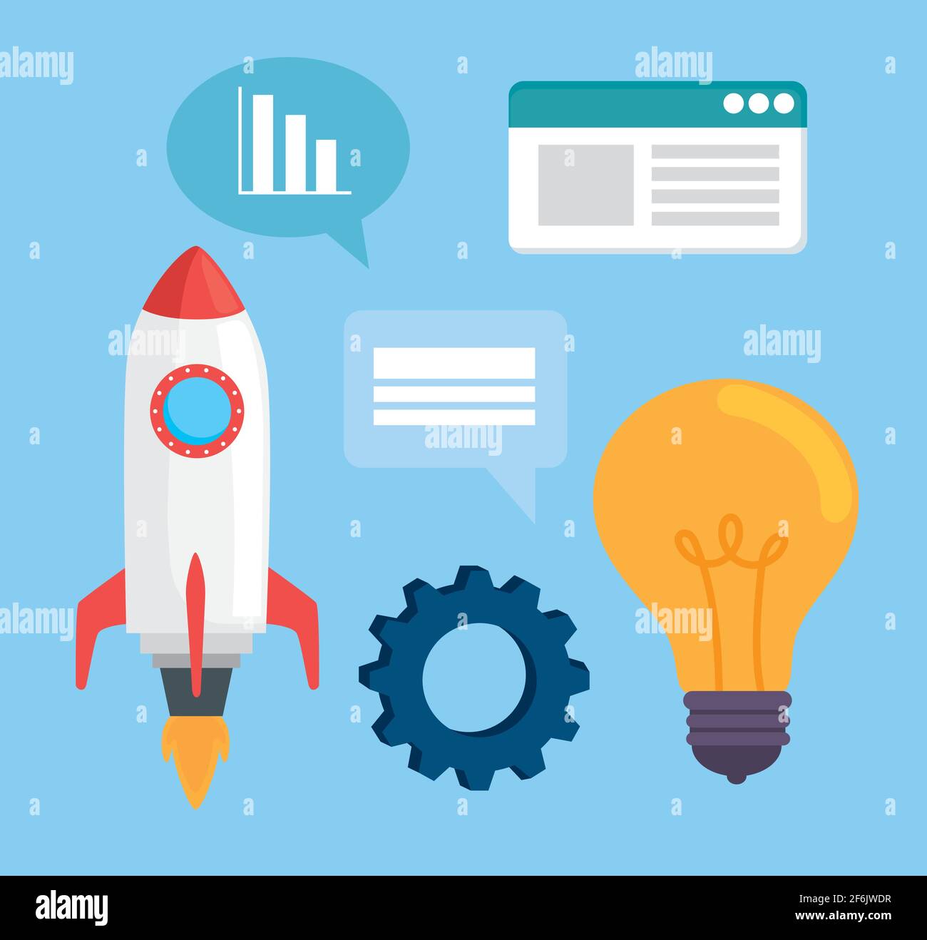 six innovation icons Stock Vector Image & Art - Alamy