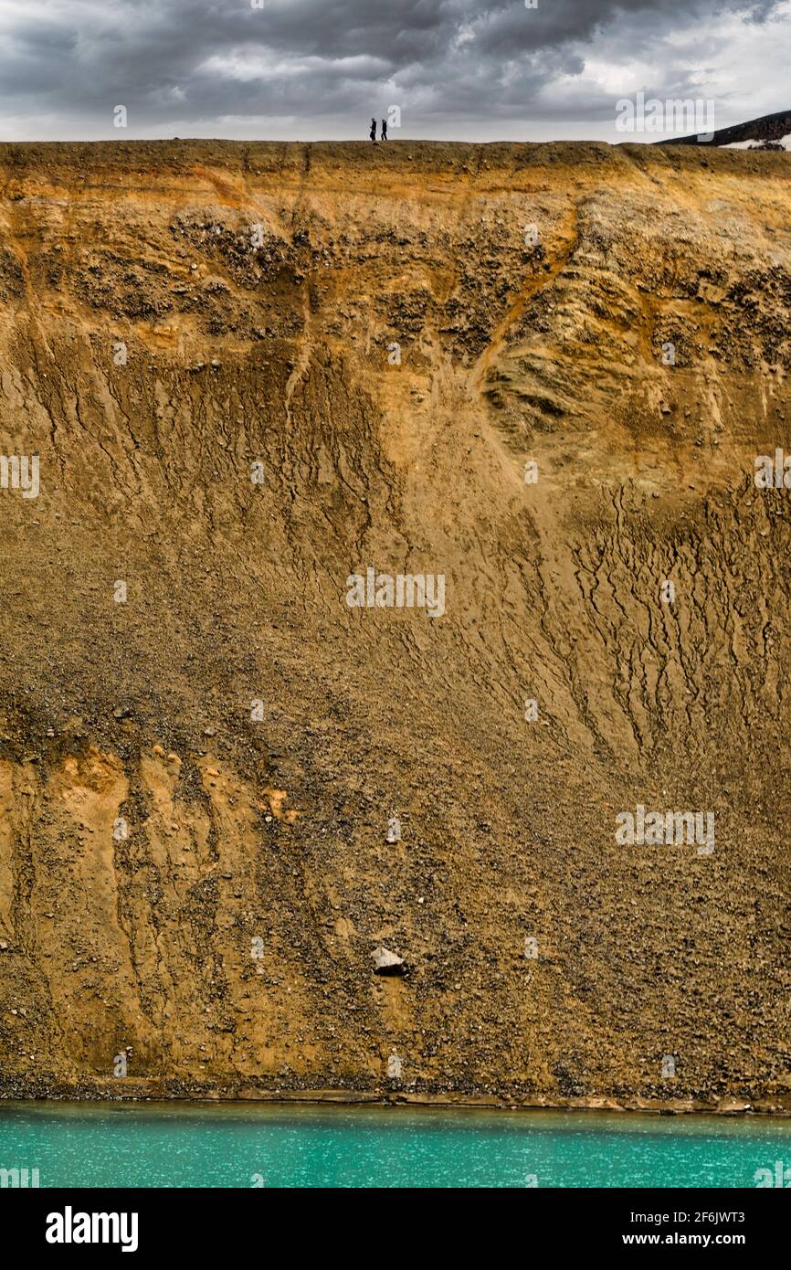 Krafla is a volcanic caldera of about 10 km in diameter with a 90 km ...