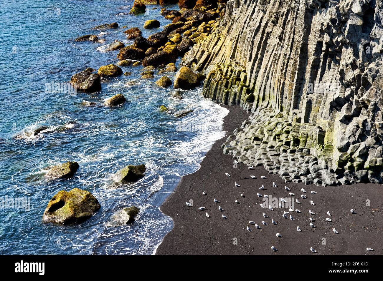 Cliff viewpoint. Arnarstapi. Snaefellsnes peninsula. Iceland Stock ...