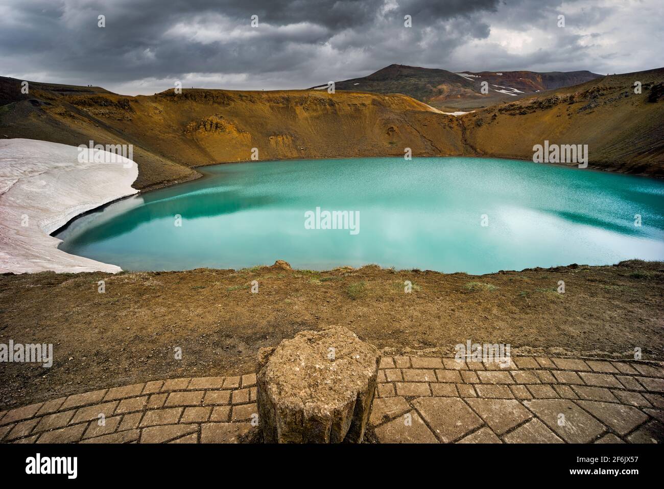 Krafla is a volcanic caldera of about 10 km in diameter with a 90 km ...