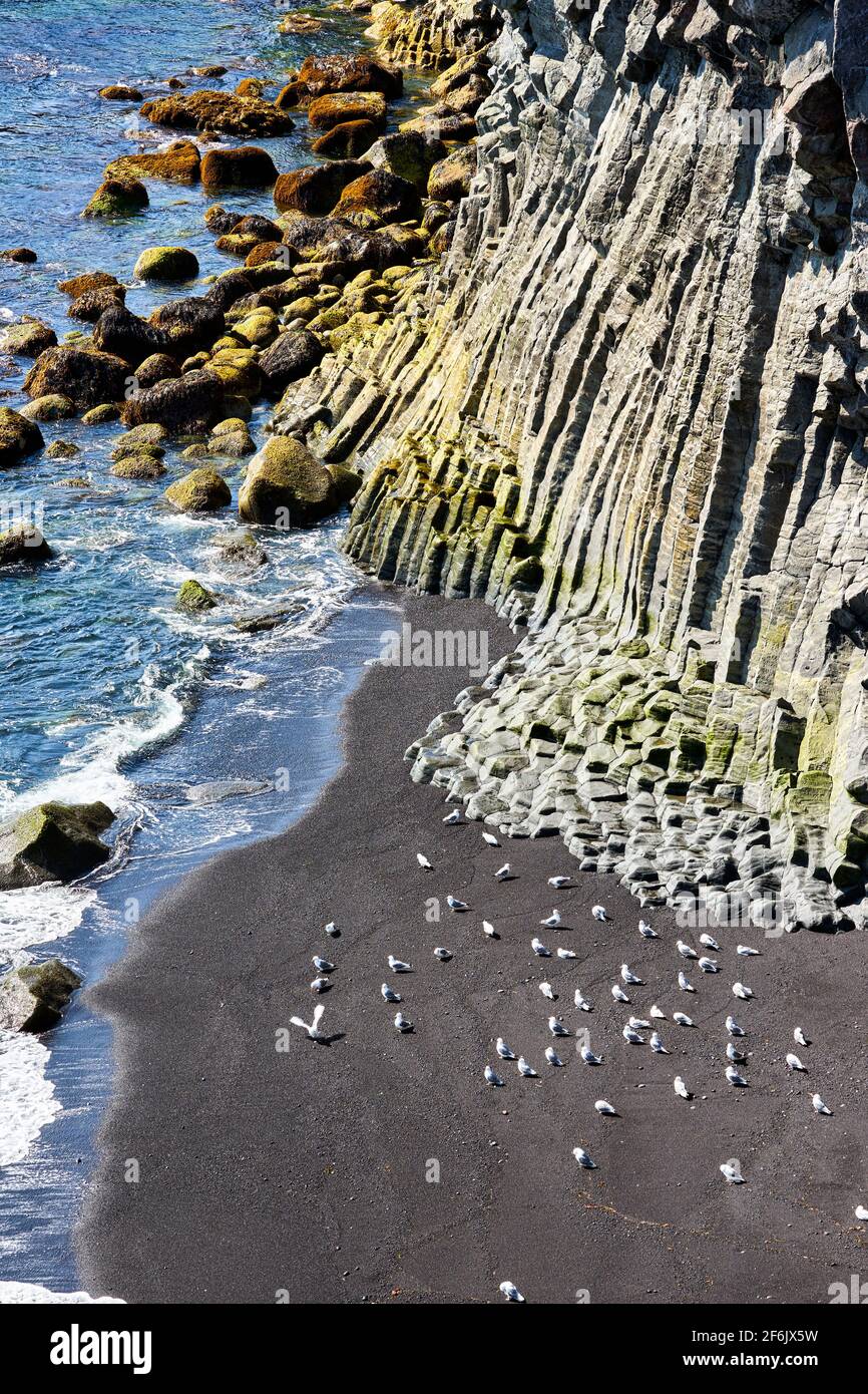 Cliff viewpoint. Arnarstapi. Snaefellsnes peninsula. Iceland Stock ...