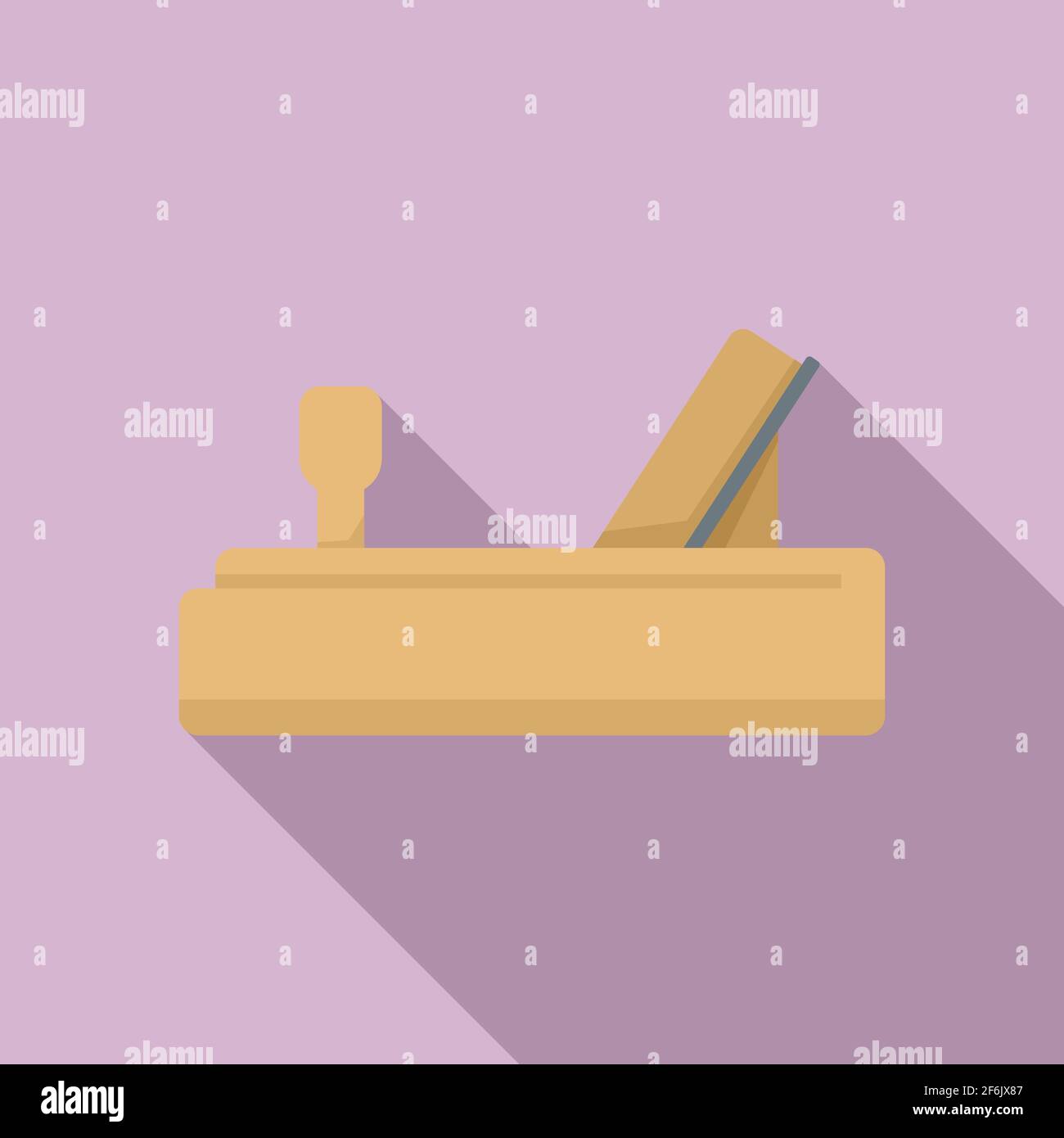 Wood plane icon, flat style Stock Vector Image & Art - Alamy