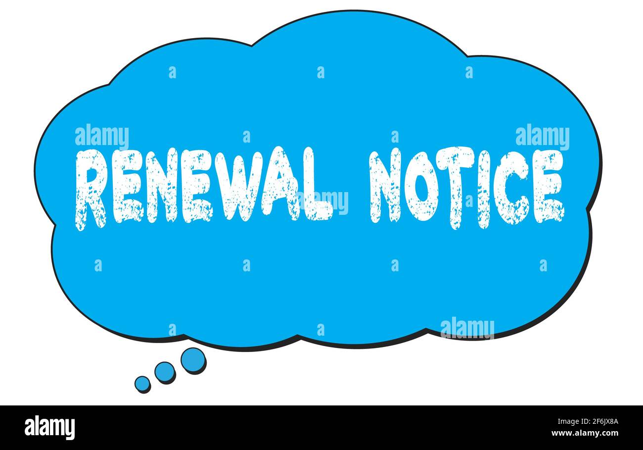 Renewal notice stamp hi-res stock photography and images - Alamy
