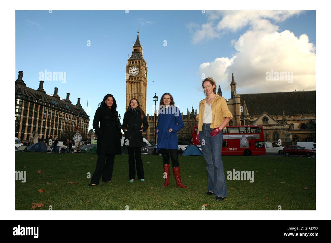 Four PHD students in Westminster Jessie Rickets (blue jacket), Shanna ...