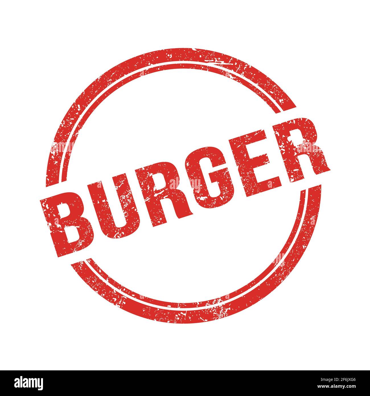 Round burger sign Cut Out Stock Images & Pictures - Alamy