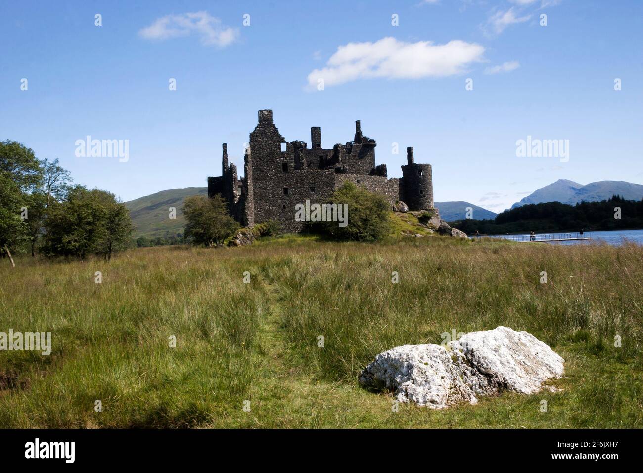 Kilchurn Castle on the shores of Loch Awe, Argyll, Scotland now in ...