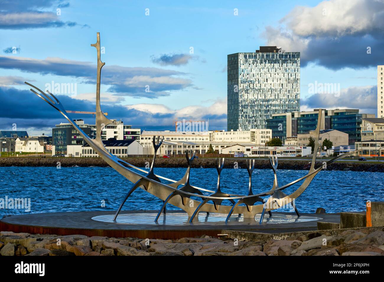 The Sun Voyager statue. Reykjavik. Iceland Stock Photo - Alamy