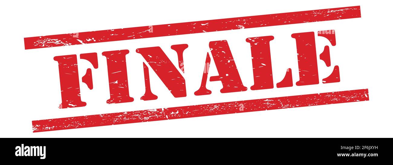 FINALE text on red grungy vintage rubber stamp Stock Photo - Alamy