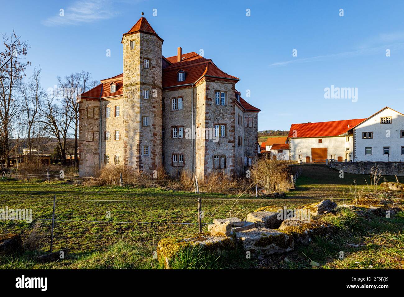 The castle of Netra in Hesse Germany Stock Photo - Alamy
