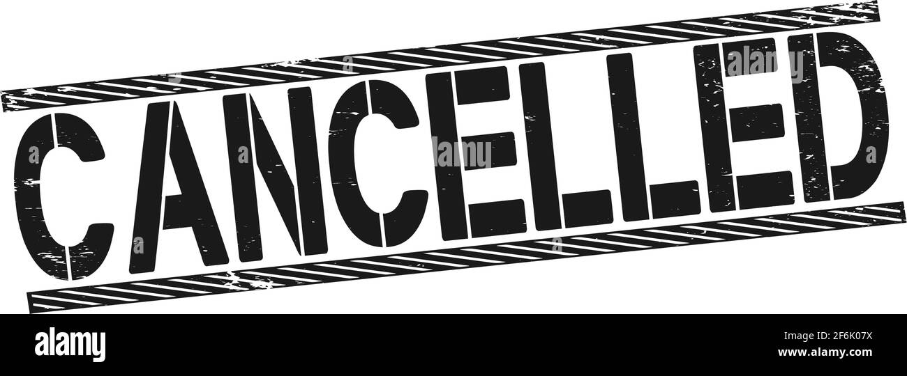 Grunge rubber stamp with word Cancelled inside,vector illustration ...