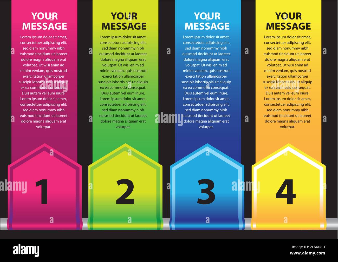 Simple Layout design with alphabet and area for own copy. Vector ...