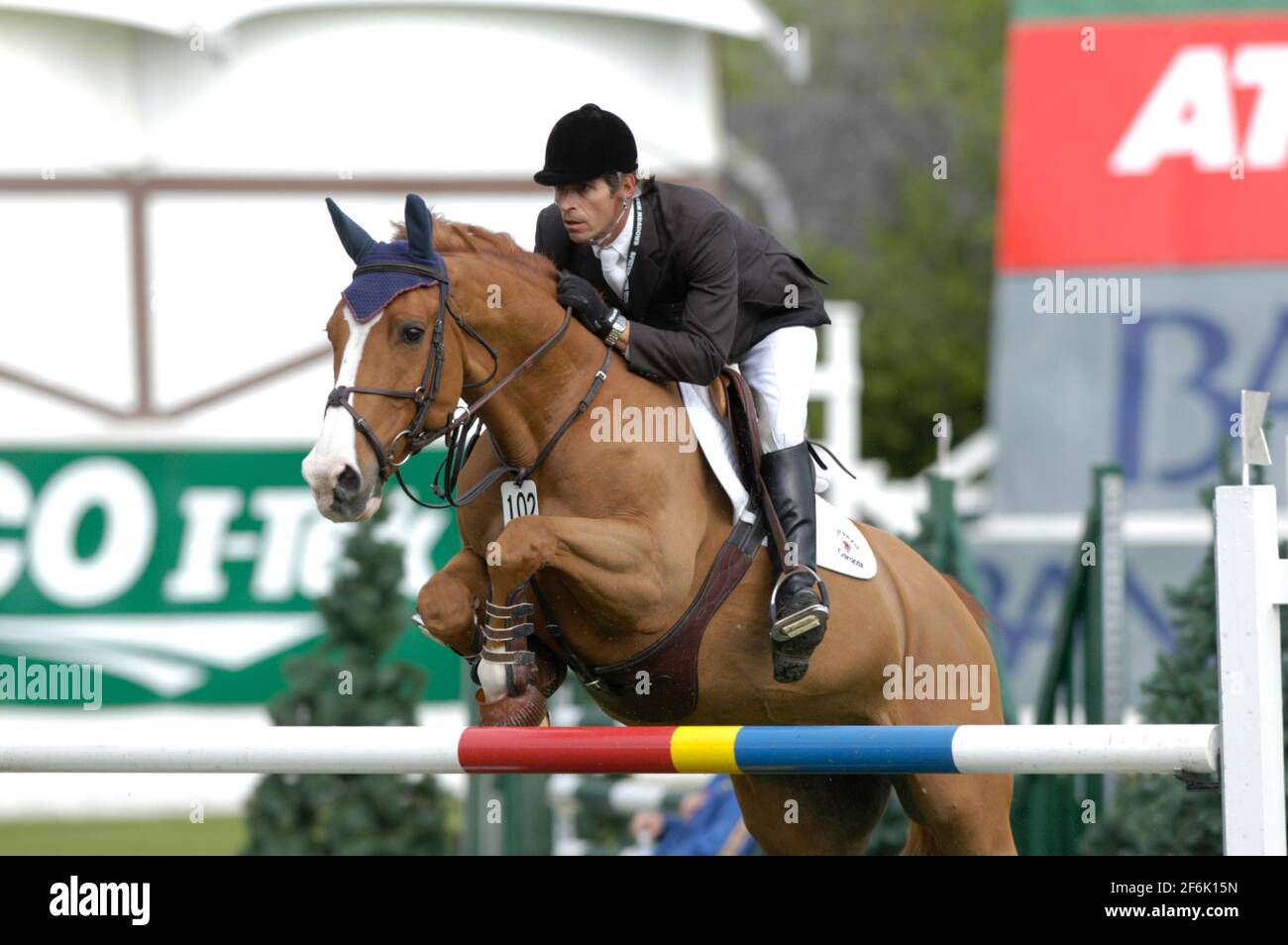 The National, Spruce Meadows June 2002, Jose Rega riding Rex Get Busy ...