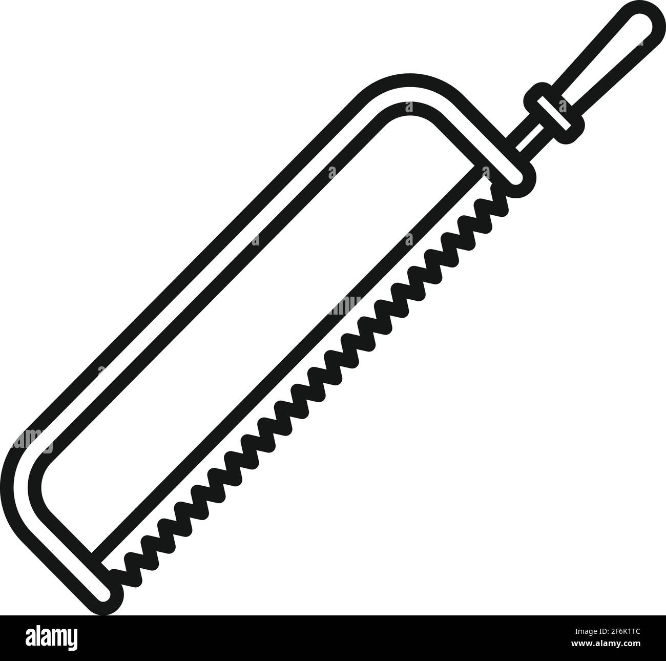 Hacksaw icon, outline style Stock Vector Image & Art - Alamy